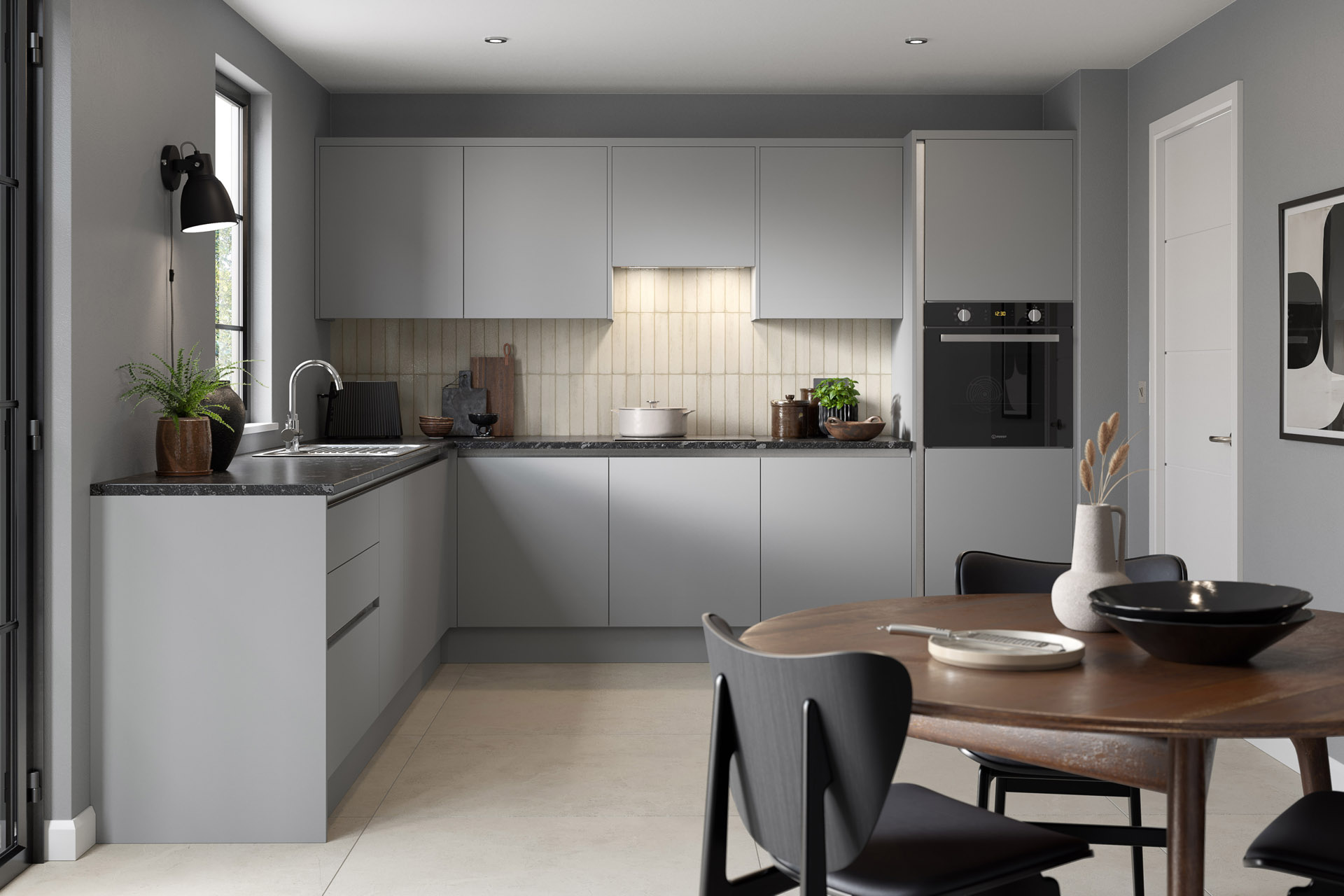 True Handleless Matt Dust Grey 570 x 396 Sample Door | Kitchen Kit