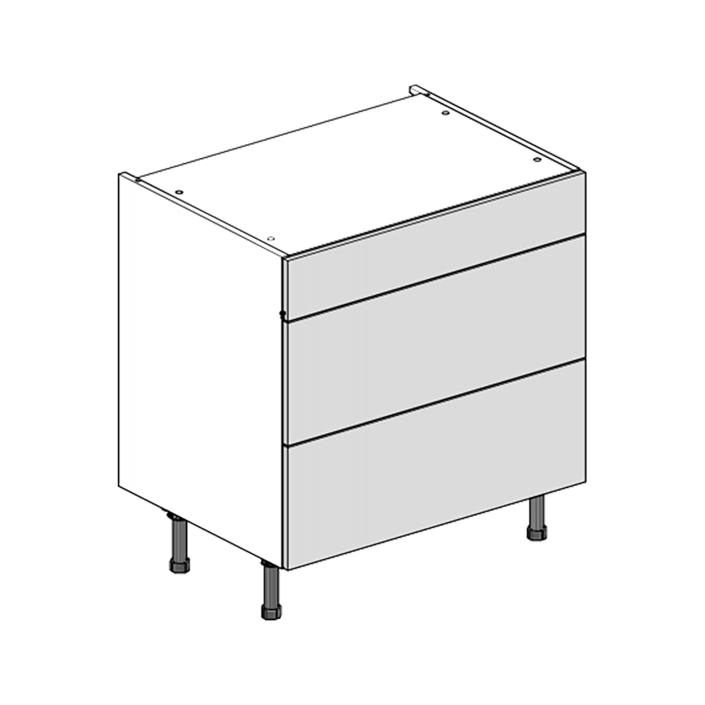 800mm 3-Drawer Base Kitchen Cabinets | Kitchen Kit