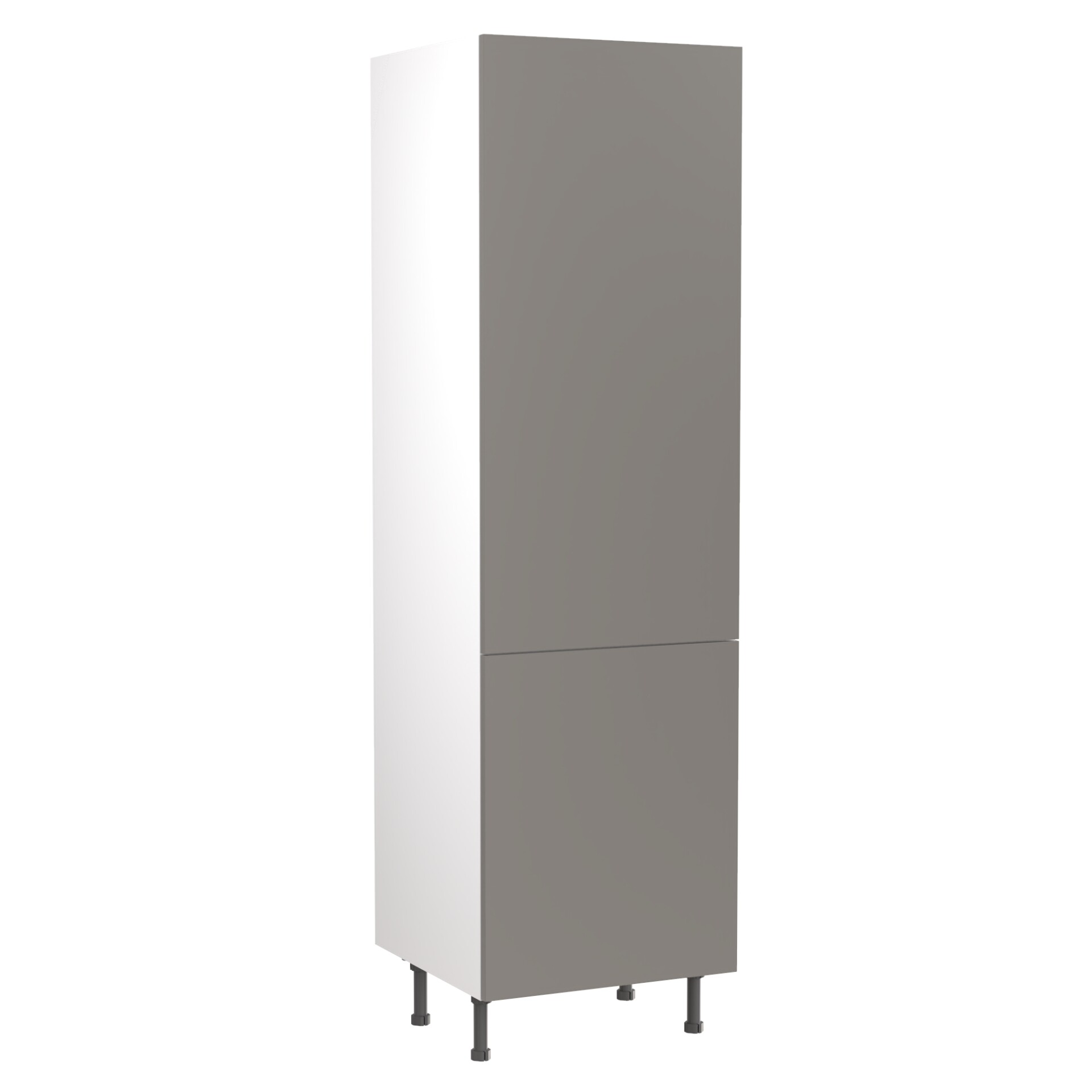 True Handleless Matt Dust Grey Fridge & Freezer Housing Flatpack ...