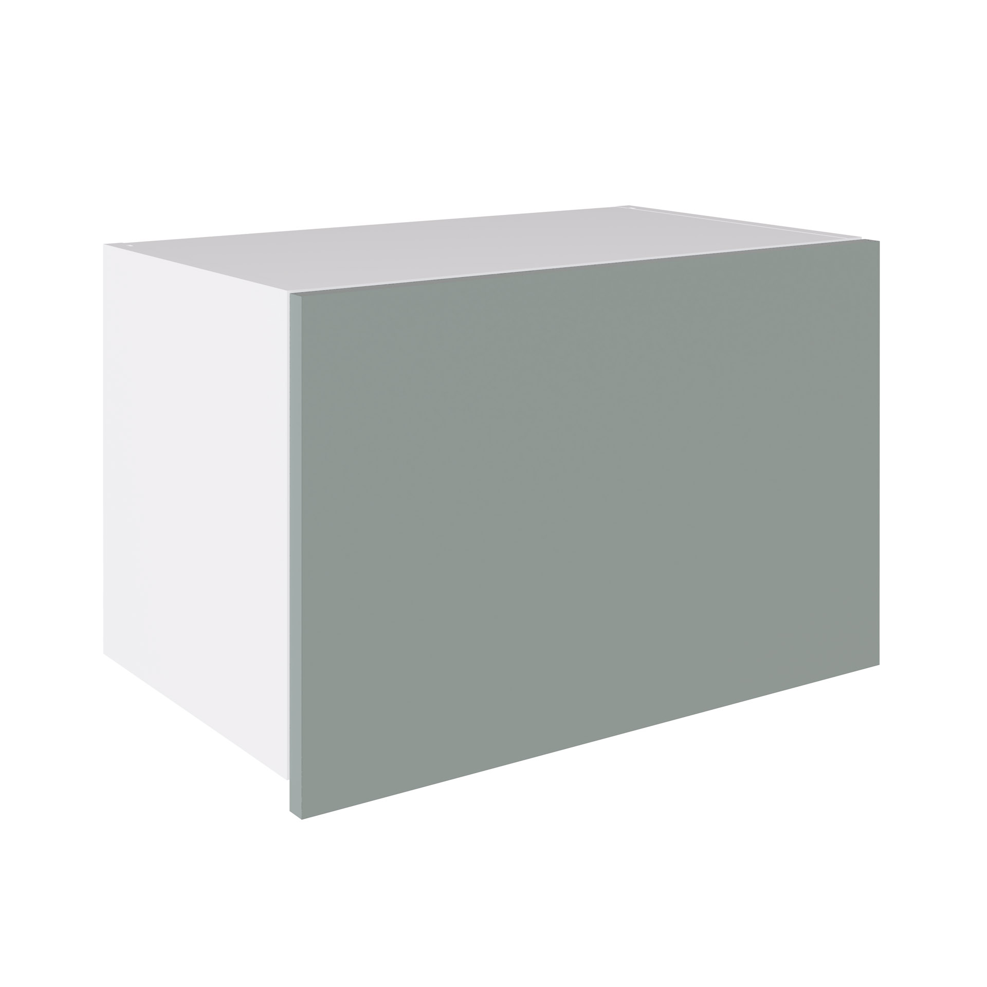 True Handleless Matt Sage Green 600 Bridging Wall Kitchen Cabinet ...