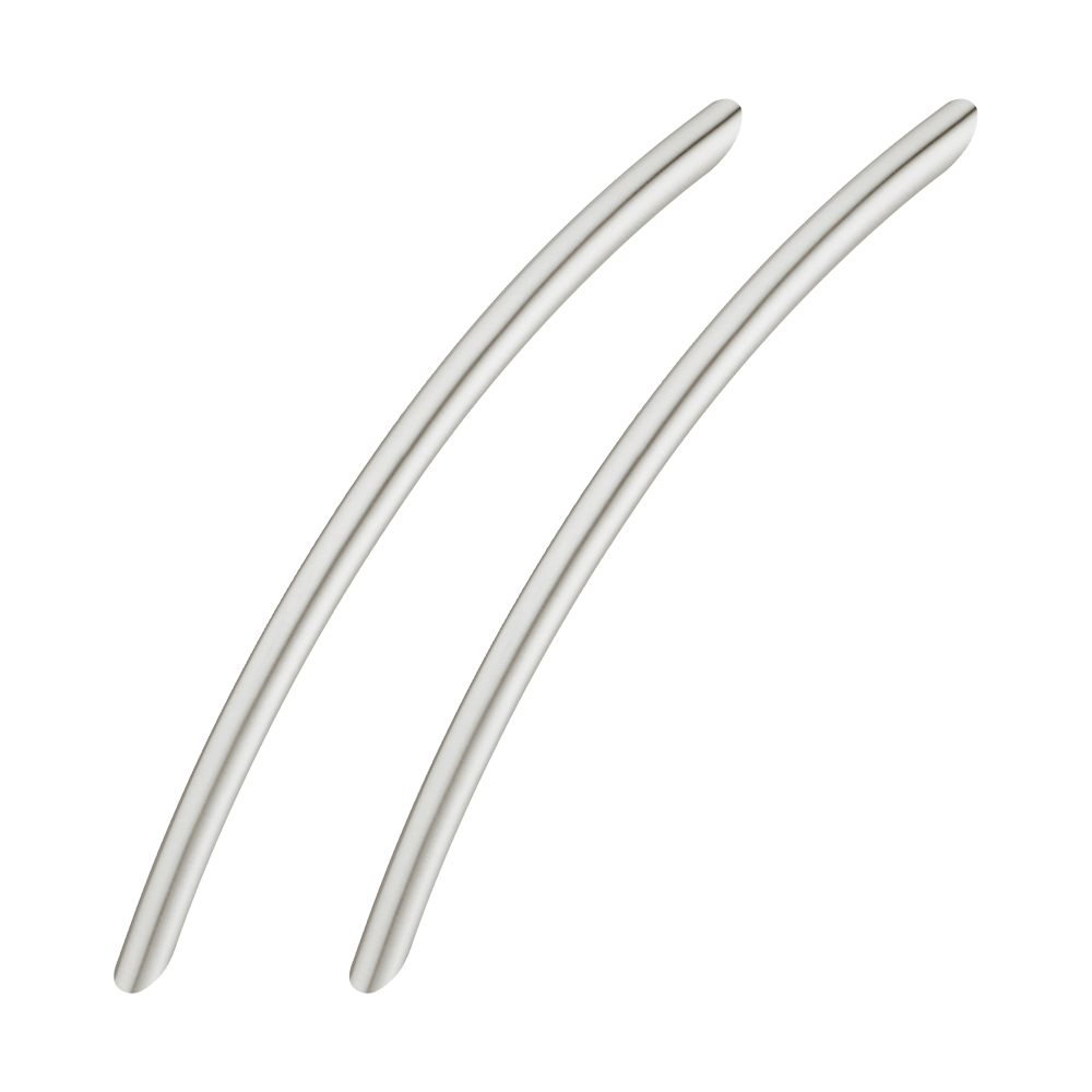 Brushed Nickel Bow Handle (Pack of 2) | Kitchen Kit