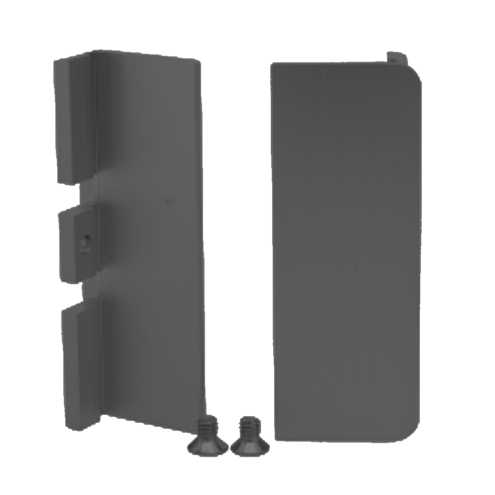 Handleless Drawer End Caps (GOLA C) (Pair) Matt Black | Kitchen Kit