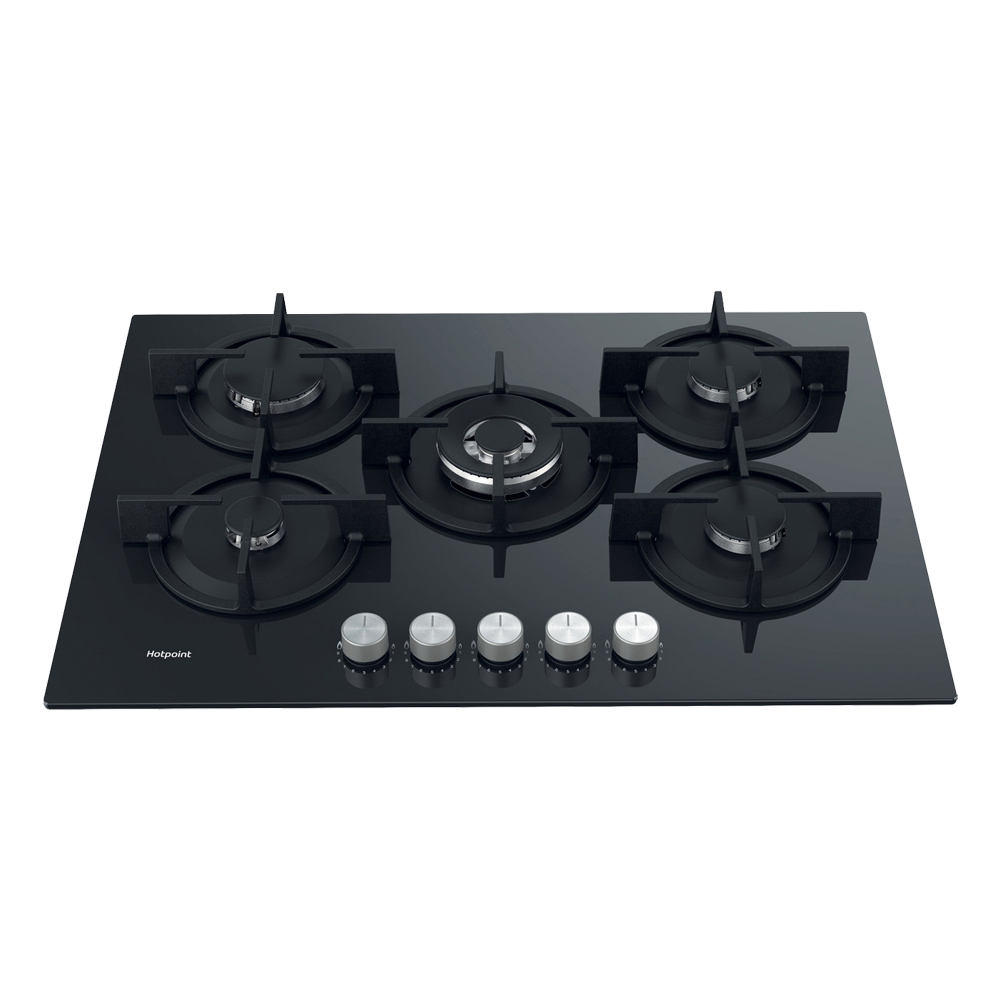 Hotpoint 5 Ring Gas Hob On Glass | Kitchen Kit