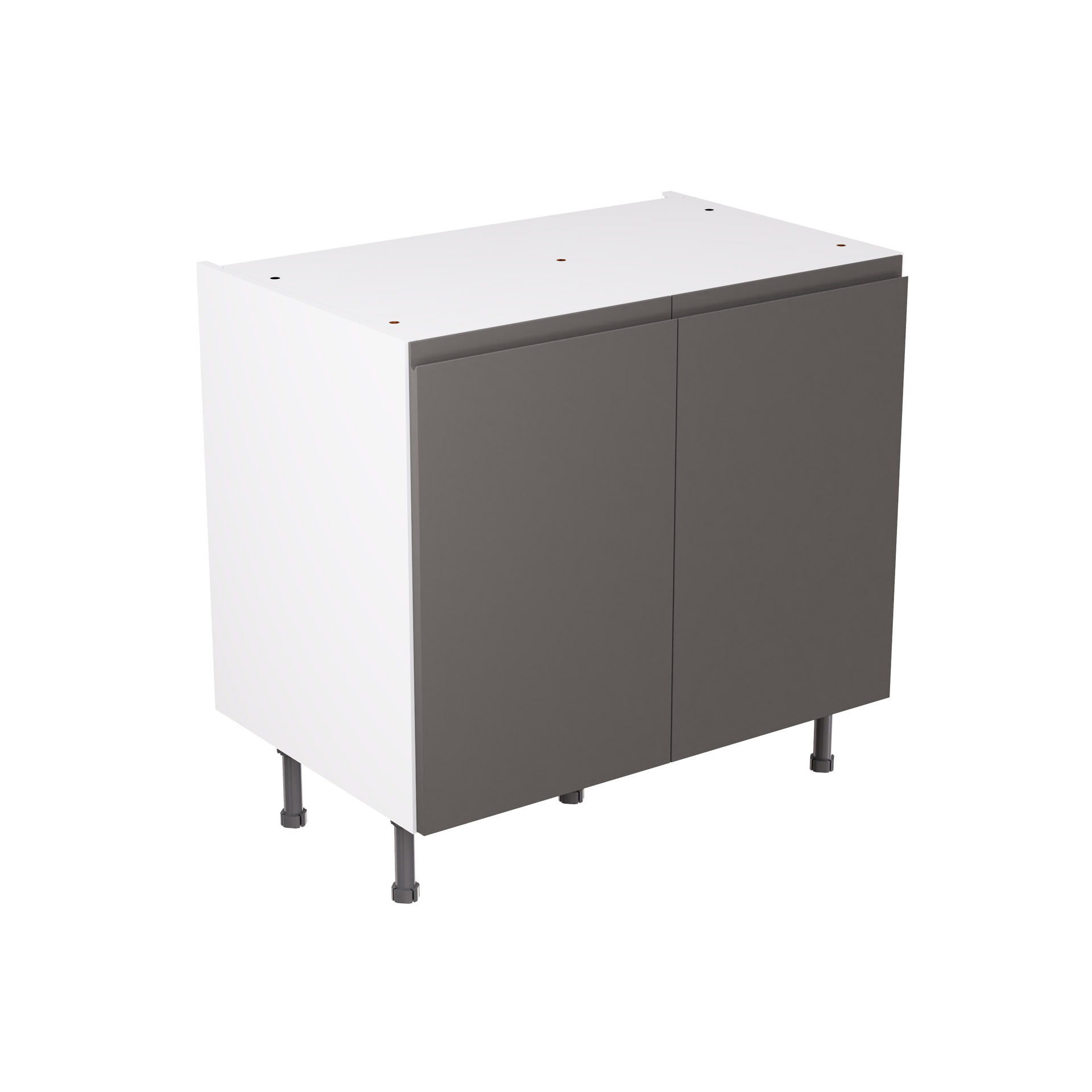 J-Pull Matt Graphite 900 Base Kitchen Cabinet Rigid | Kitchen Kit