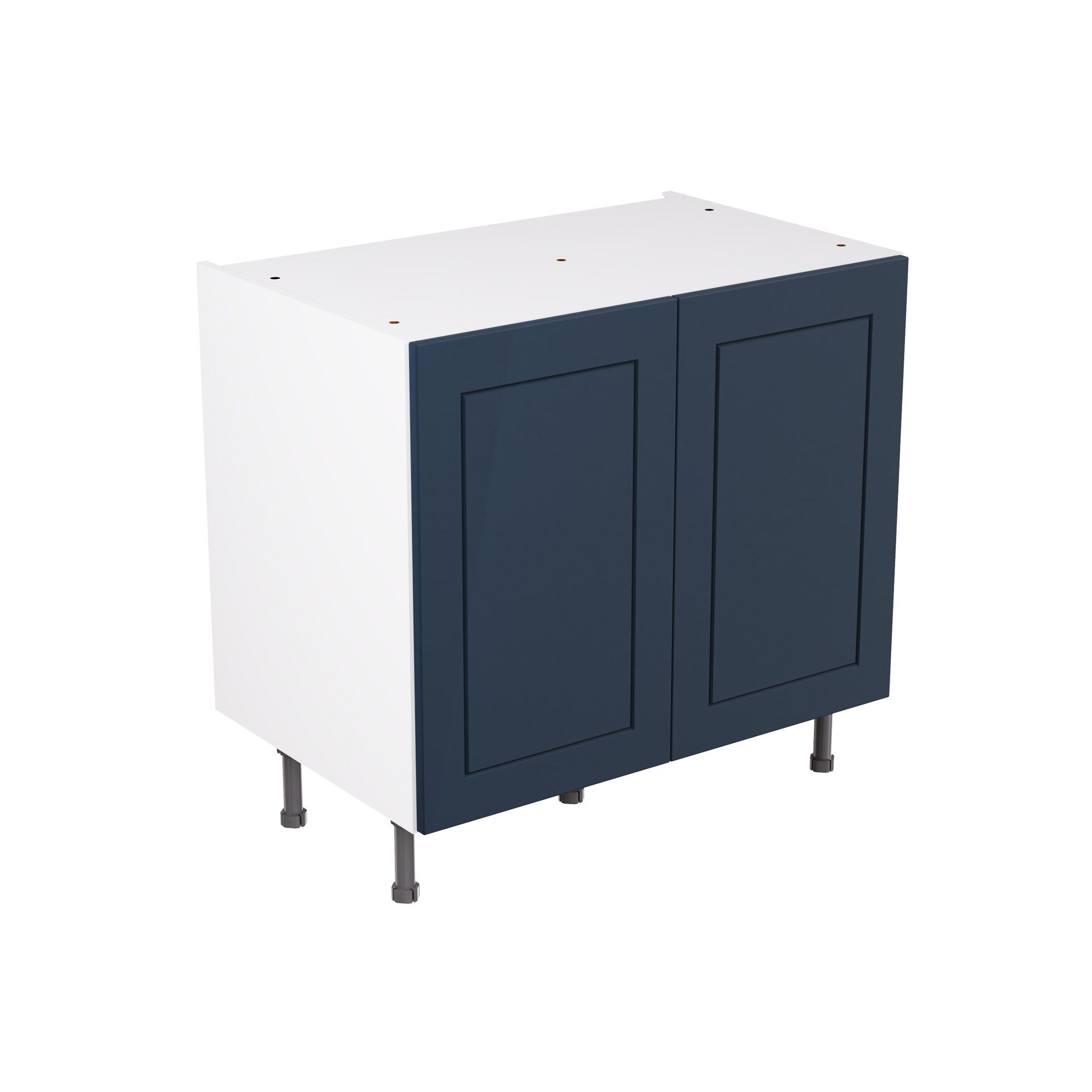 Shaker Matt Indigo Blue 900 Base Kitchen Cabinet Rigid | Kitchen Kit