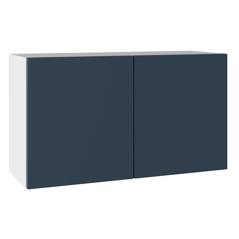 Slab Matt Blue 800 Double Extractor Wall Kitchen Cabinet Rigid ...