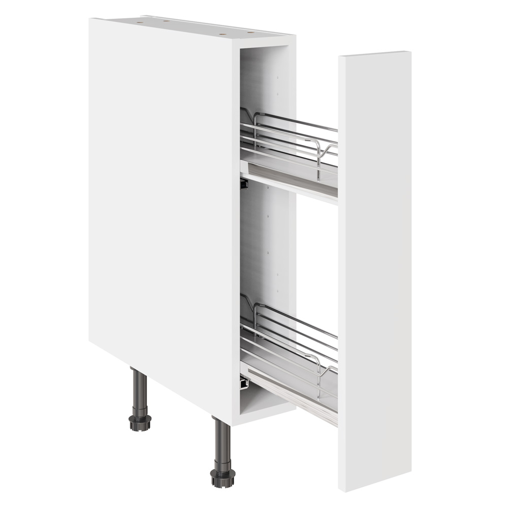 Slab Standard Snow White 150 Base Kitchen Cabinet Pull-Out Rigid ...
